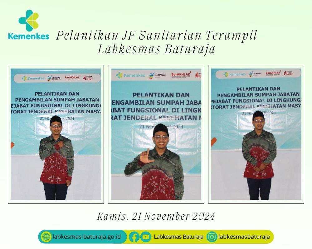 Pelantikan JF Sanitarian Terampil Labkesmas Baturaja